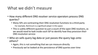 DNS-OARC 38: The resolvers we use | PPT