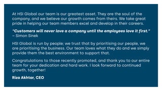HSI Global - Employee Spotlight - July 2022 | PDF | Human Resources ...