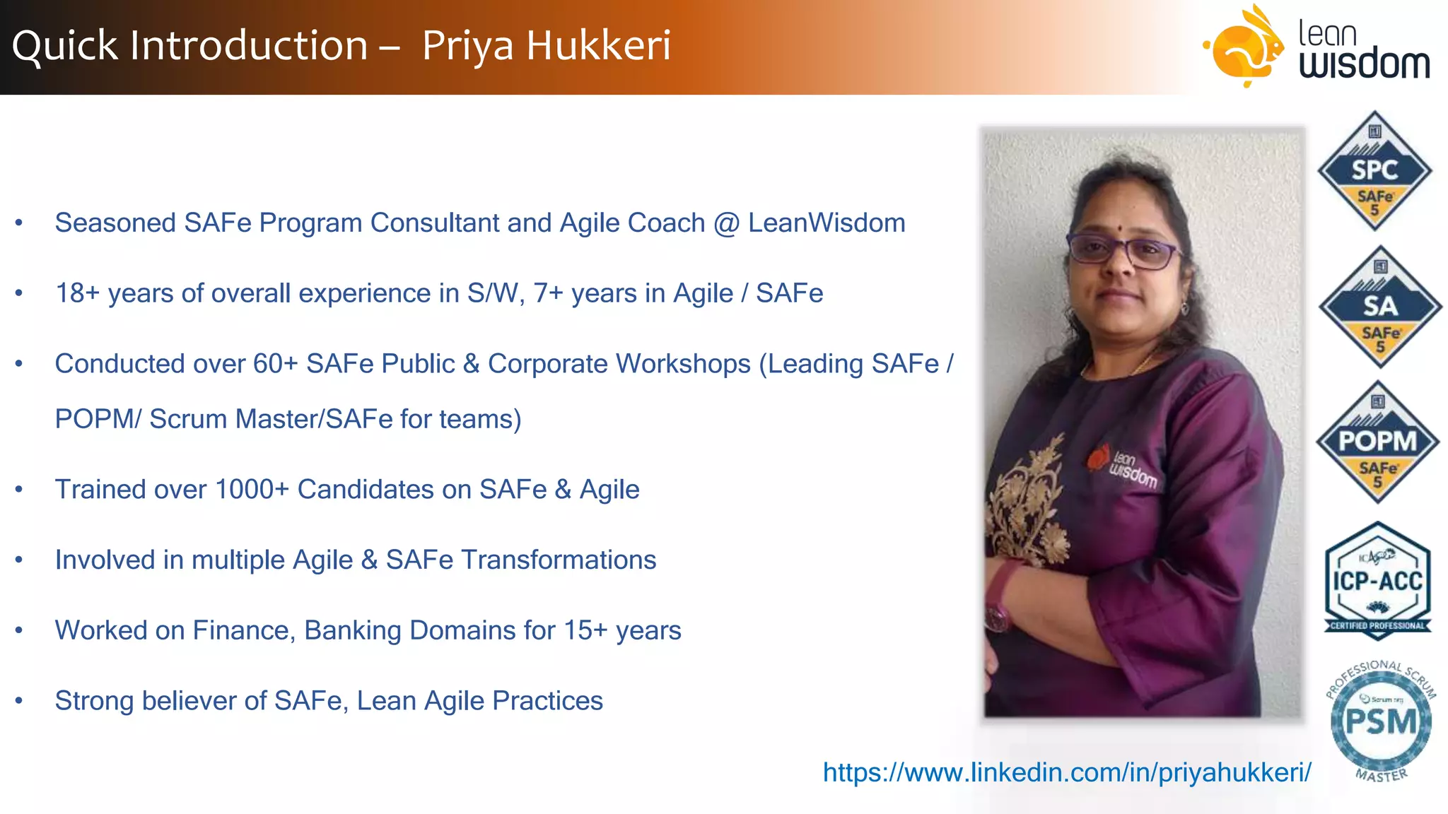 Five key factors to successful SAFe Transformation by Leanwisdom | PPTX