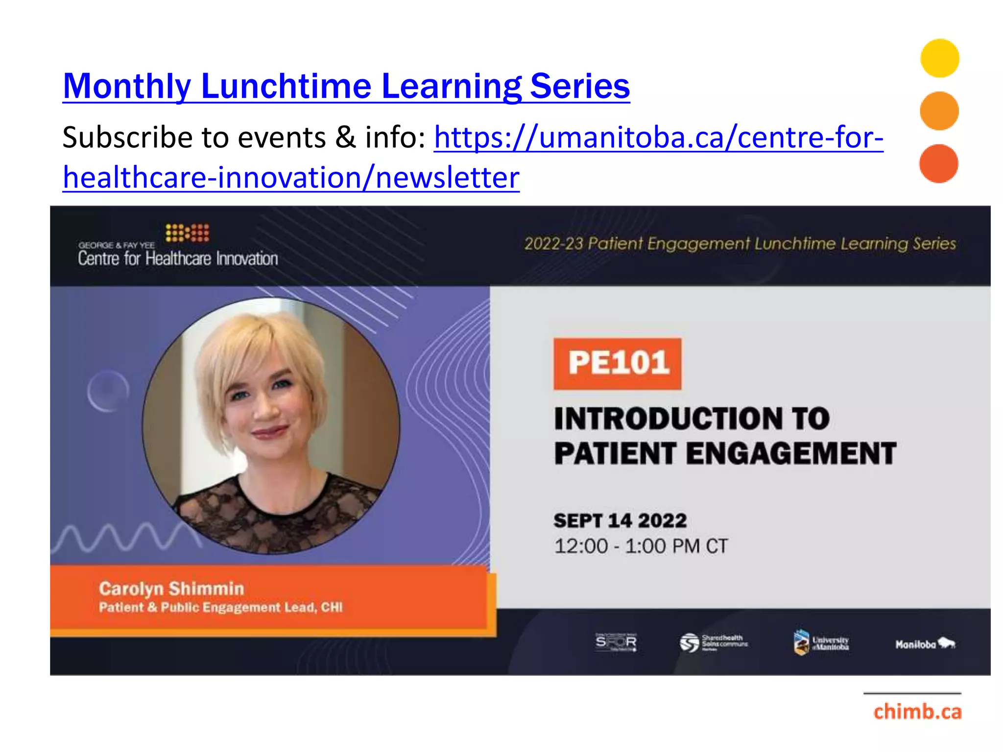 PE101 Introduction to Patient Engagement | PPT