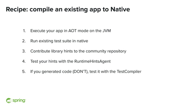 GraalVM Native and Spring Boot 3.0 | PPT