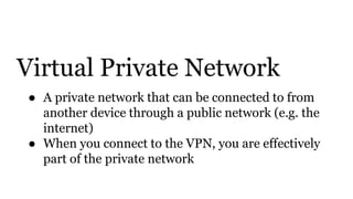 Wireguard: A Virtual Private Network Tunnel | PPTX