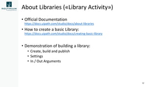 Custom Activities in UiPath (Activity Builder) | PDF