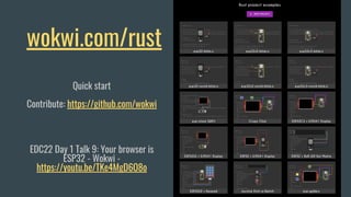 Embedded Rust on ESP2 - Rust Linz | PPT