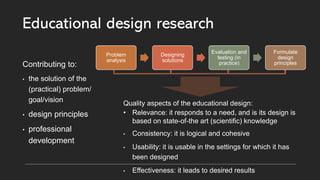 Innovation through Educational Design Research | PPT