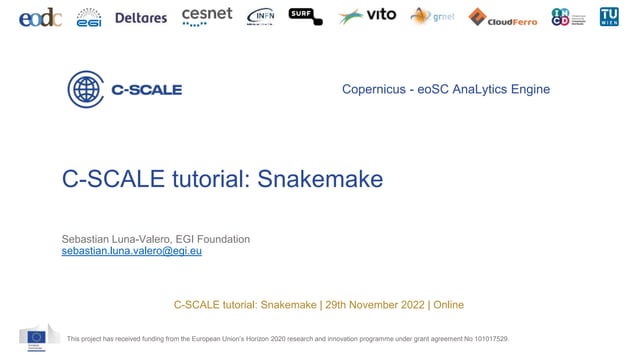 C-SCALE Tutorial: Snakemake | PPTX | Programming Languages | Computing