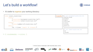 C-SCALE Tutorial: Snakemake | PPTX