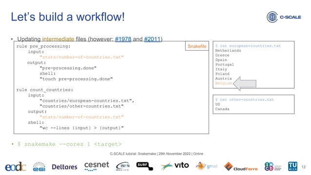 C-SCALE Tutorial: Snakemake | PPTX | Programming Languages | Computing