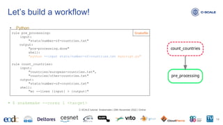 C-SCALE Tutorial: Snakemake | PPTX