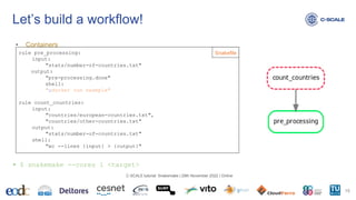 C-SCALE Tutorial: Snakemake | PPTX