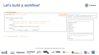 C-SCALE Tutorial: Snakemake | PPTX