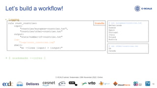 C-SCALE Tutorial: Snakemake | PPTX