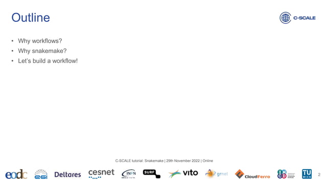 C-SCALE Tutorial: Snakemake | PPTX | Programming Languages | Computing