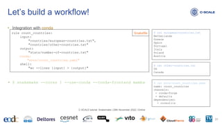 C-SCALE Tutorial: Snakemake | PPTX