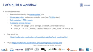 C-SCALE Tutorial: Snakemake | PPTX