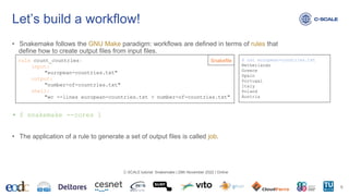 C-SCALE Tutorial: Snakemake | PPTX