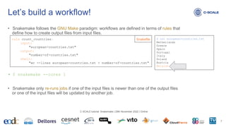 C-SCALE Tutorial: Snakemake | PPTX
