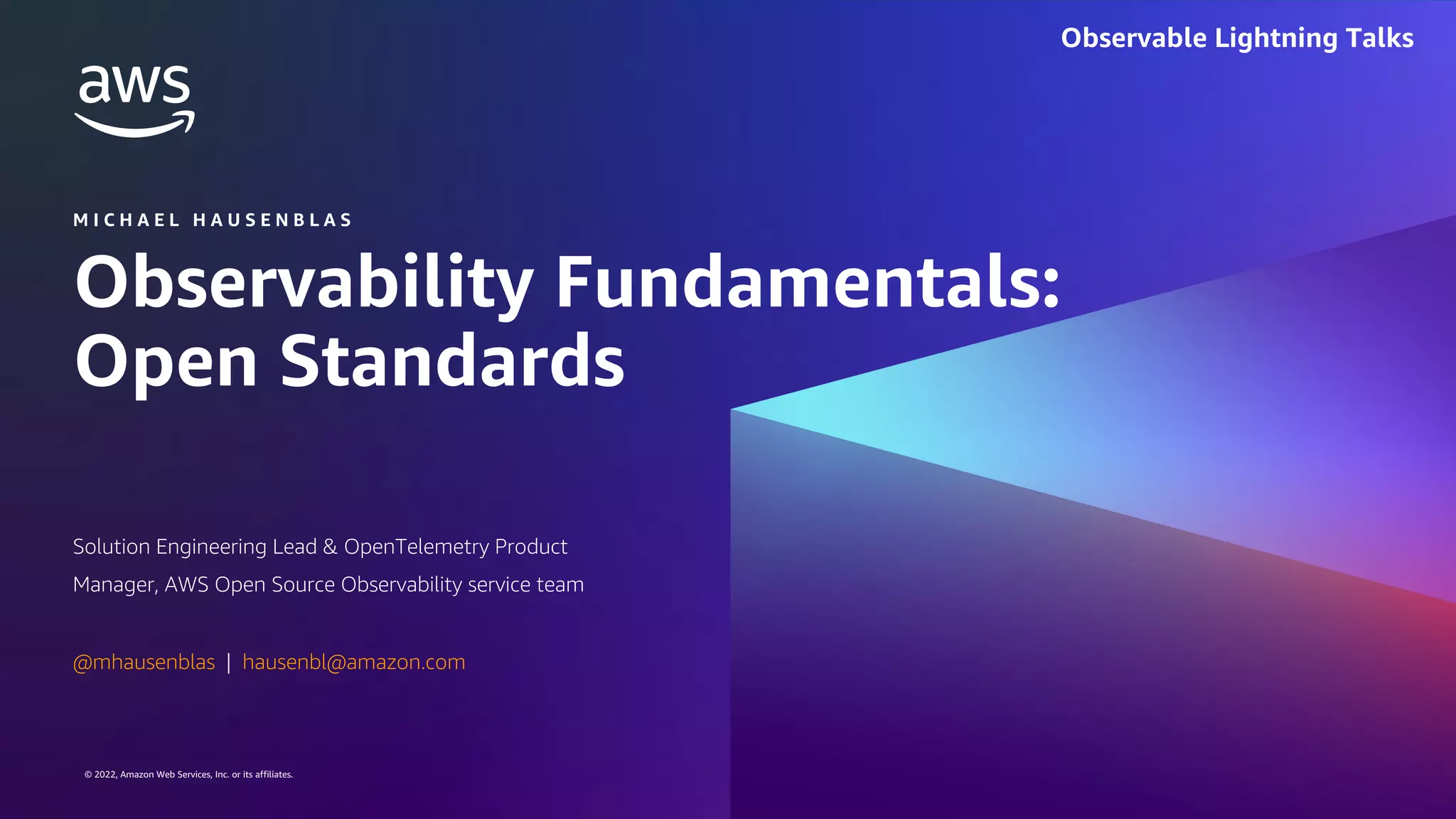 Observability fundamentals: Open Standards | PPT