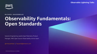 Observability fundamentals: Open Standards | PDF