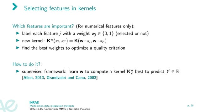 Multi-omics data integration methods: kernel and other machine learning approaches | PDF ...