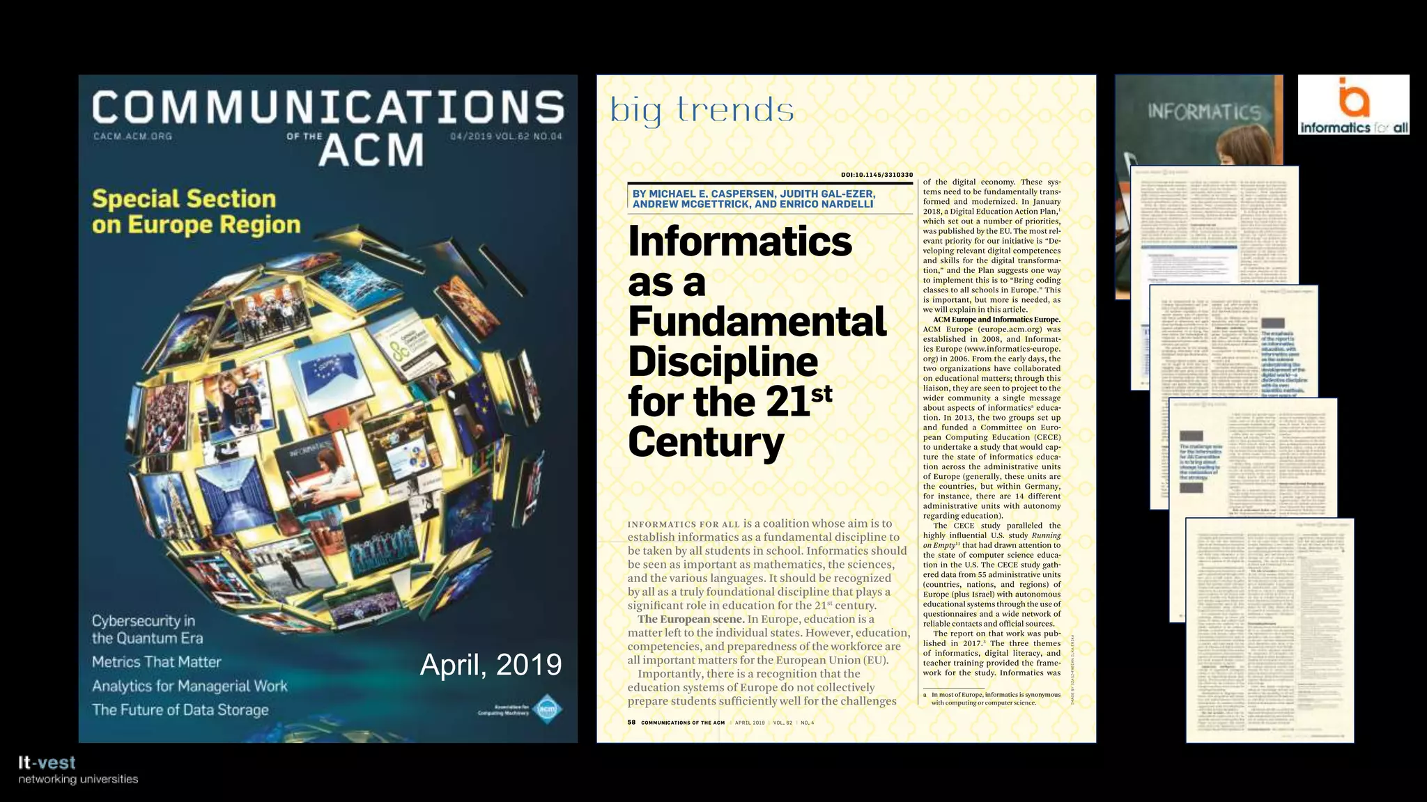 2022_12_16 «Informatics – A Fundamental Discipline for the 21st Century ...