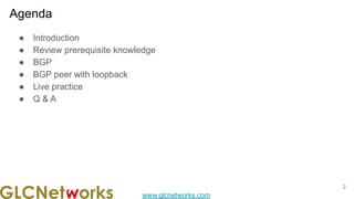 BGP tuning: Peer with loopback | PDF