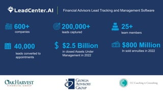 LeadCenter.AI Lead Management Software Overview | PPTX