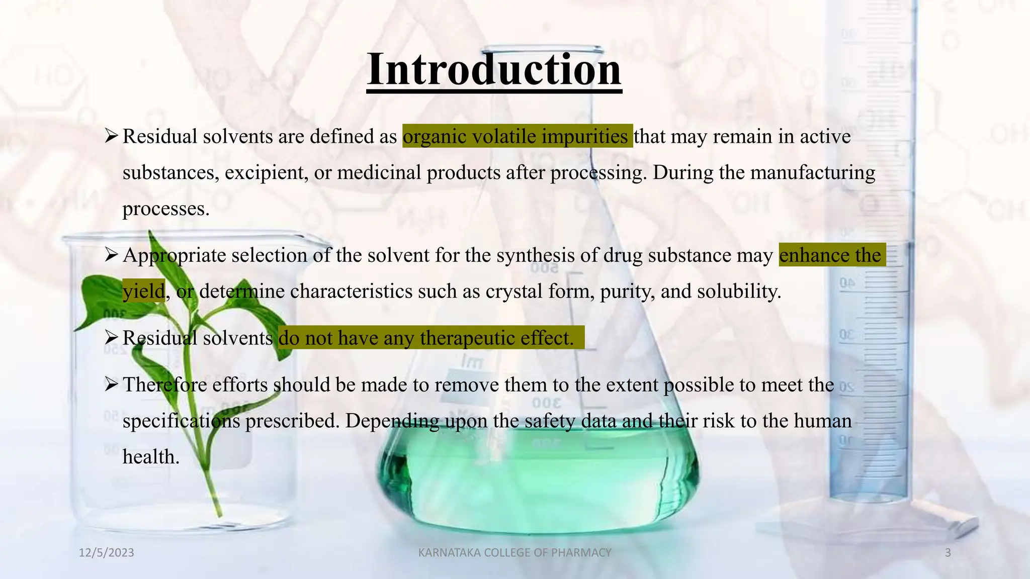 INPURITIES IN RESIDUAL SOLVENT | PPTX