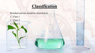 INPURITIES IN RESIDUAL SOLVENT | PPTX