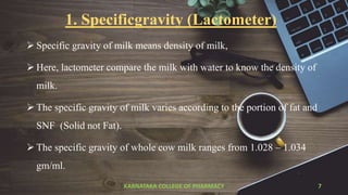 Milk analysis | PPTX