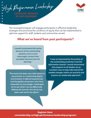 2022-2023 High Performance Leadership Program | PDF | Free Download