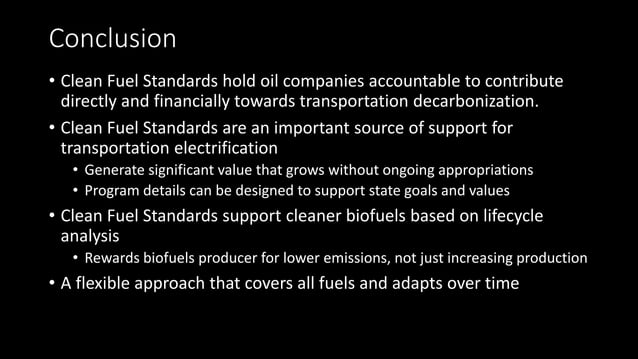 Clean Fuel Standards What are they and how do they work by Jeremy ...