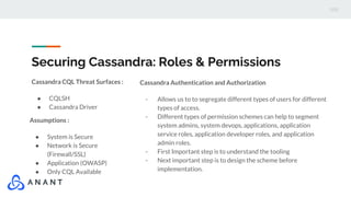 Cassandra Lunch #92: Securing Apache Cassandra - Managing Roles and Permissions | PPTX