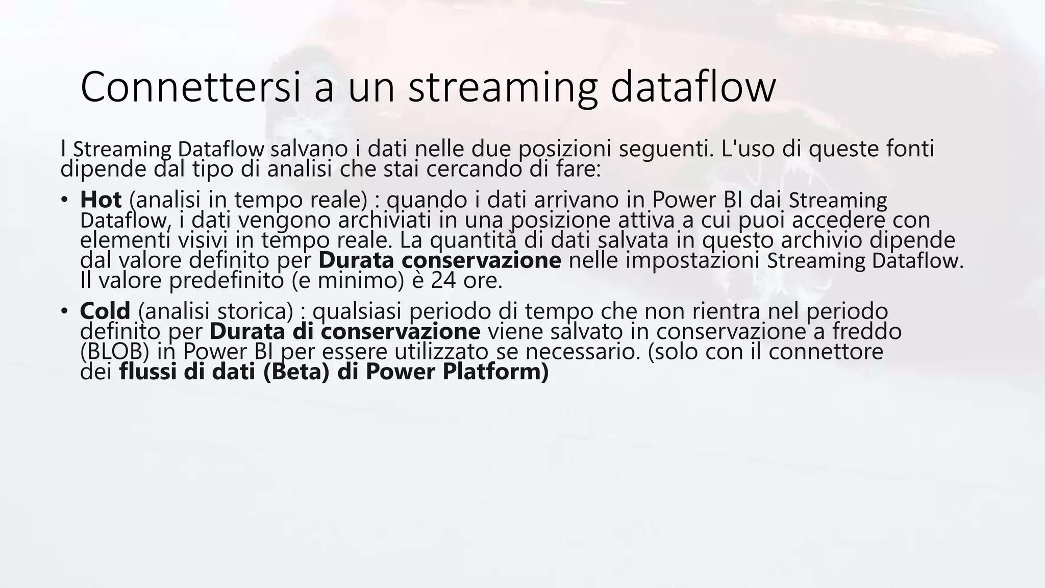 Power BI Streaming Data Flow e Azure IoT Central | PPTX