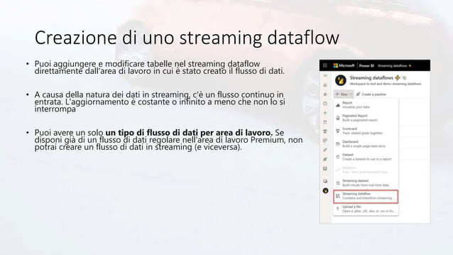 Power BI Streaming Data Flow e Azure IoT Central | PPTX