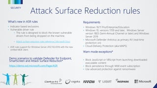 Experts Live 2022 - Attack Surface Reduction rules...your best ally ...