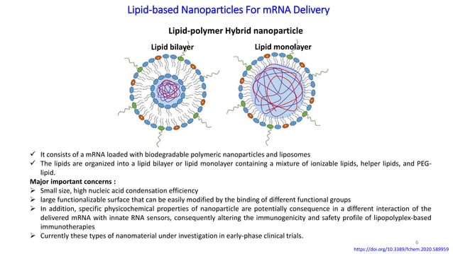 Lipid nanoparticles for mRNA vaccines | PPTX