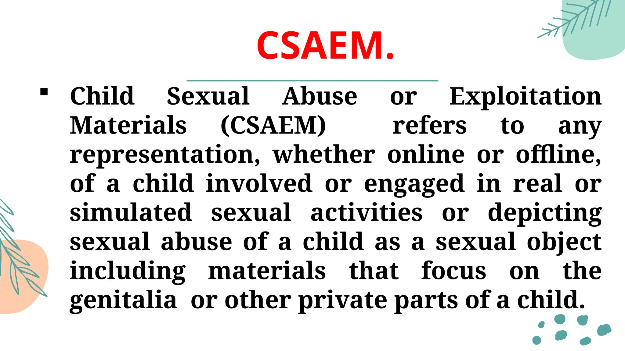 2022-Anti-OSAEC-and-Child Sexual Abuse and Exploitation Material | PPTX