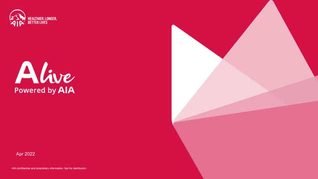 AIA Thailand (ALive, powered by AIA) - Insurer Innovation Award 2022 | PPTX