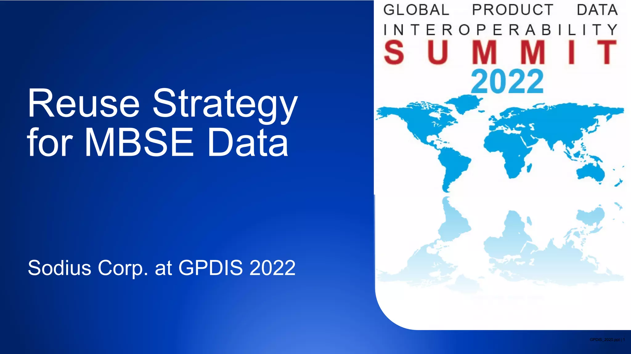 Reuse Strategy for MBSE Data - GPDIS 2022 | PDF | Desktop Publishing | Computer Software and ...