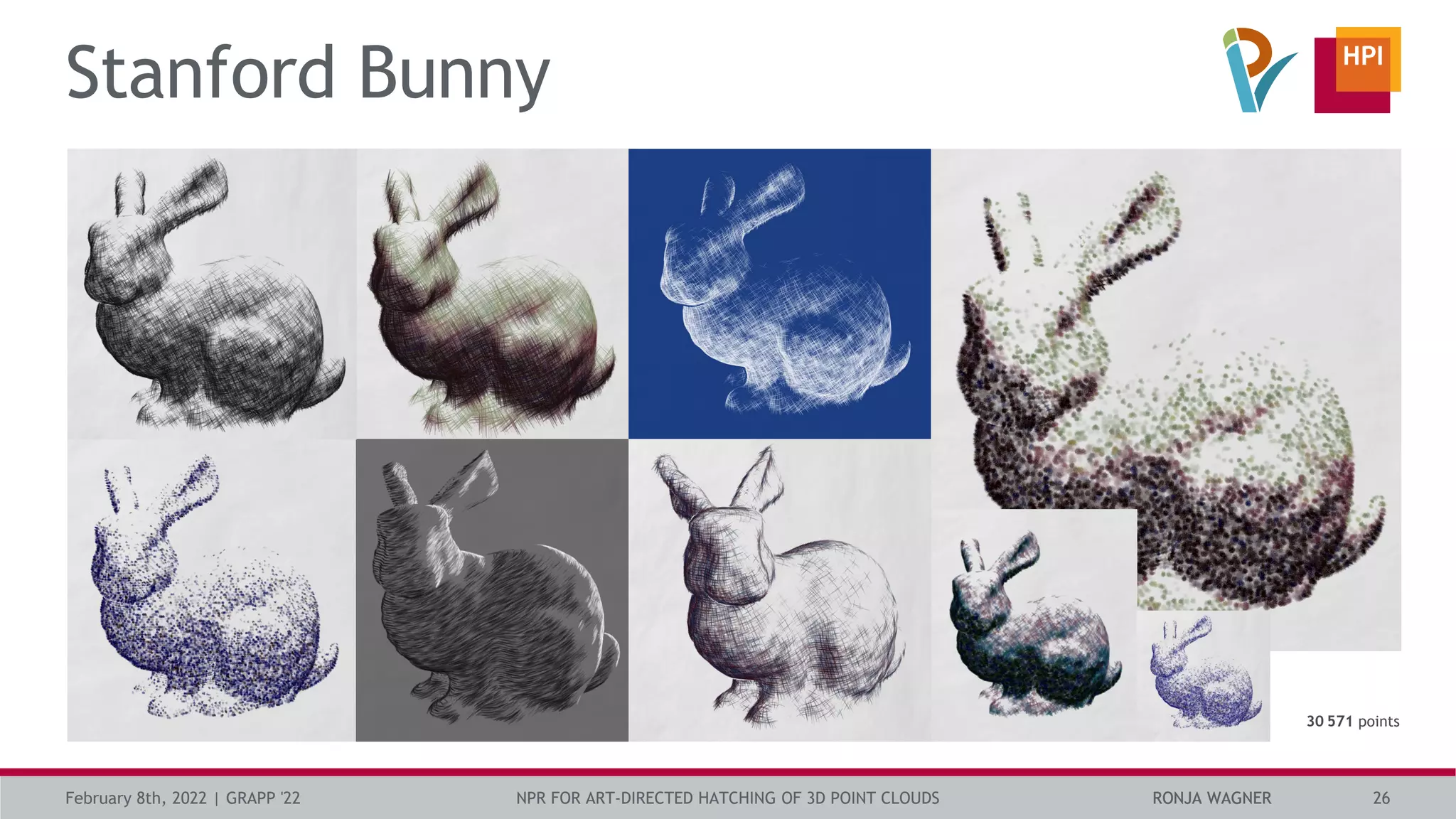A Non-Photorealistic Rendering Techniquefor Art-directed Hatching of 3D Point Clouds | PPT ...