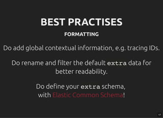 Pycon SE 2022 LT - Python Logging Best Practises | PPT