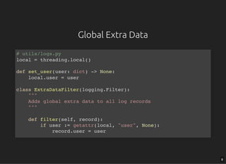 Pycon SE 2022 LT - Python Logging Best Practises | PPT