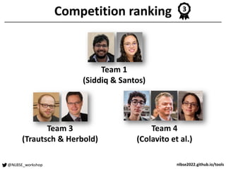 NLBSE’22: Tool Competition | PPT