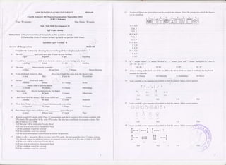 4th Semester Computer Science and Engineering (ACU-2022) Question Paper ...