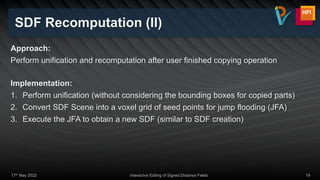 Interactive Editing of Signed Distance Fields | PPT