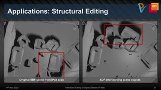 Interactive Editing of Signed Distance Fields | PPT