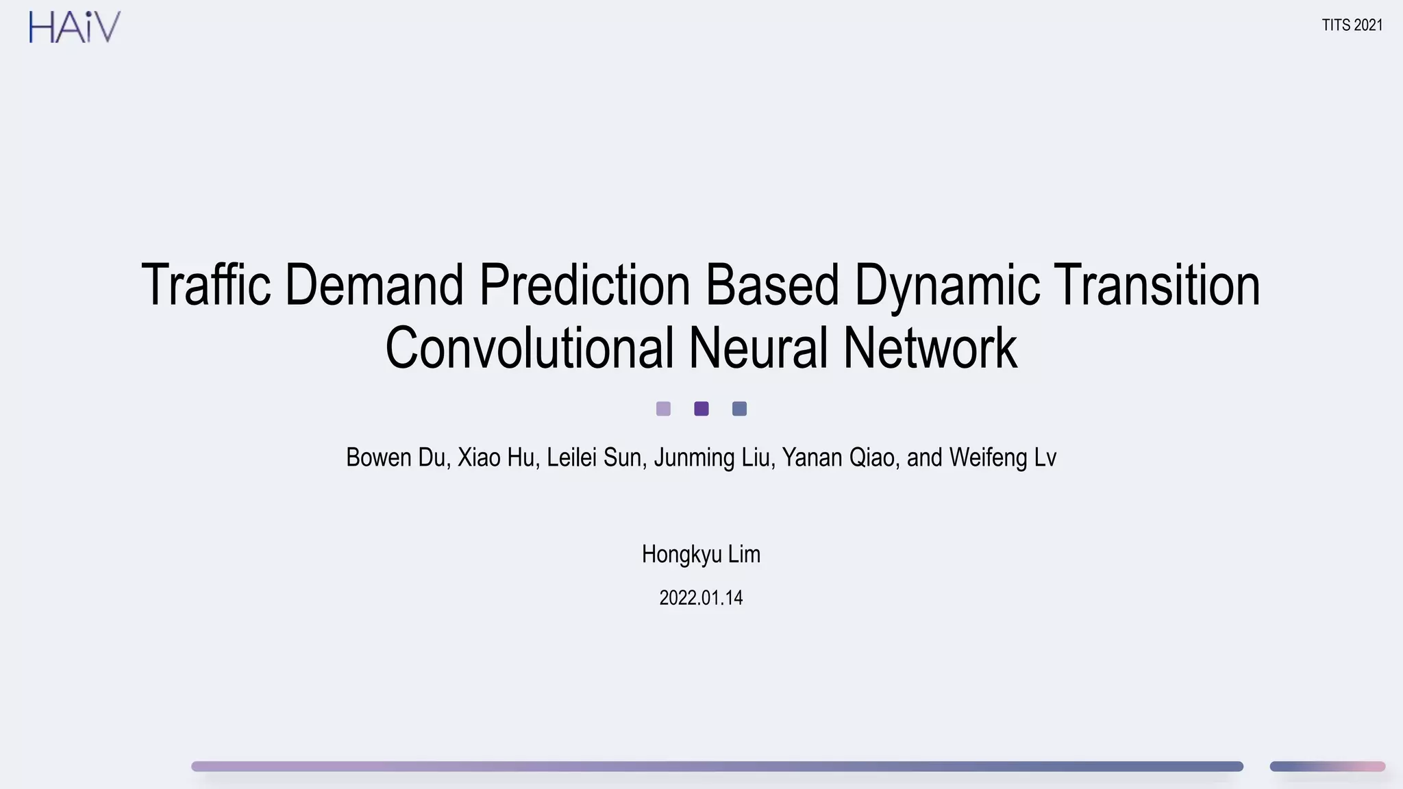 Traffic Demand Prediction Based Dynamic Transition Convolutional Neural