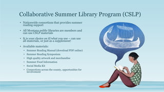 20220214 summer reading brainstorm session 2 power point | PPT