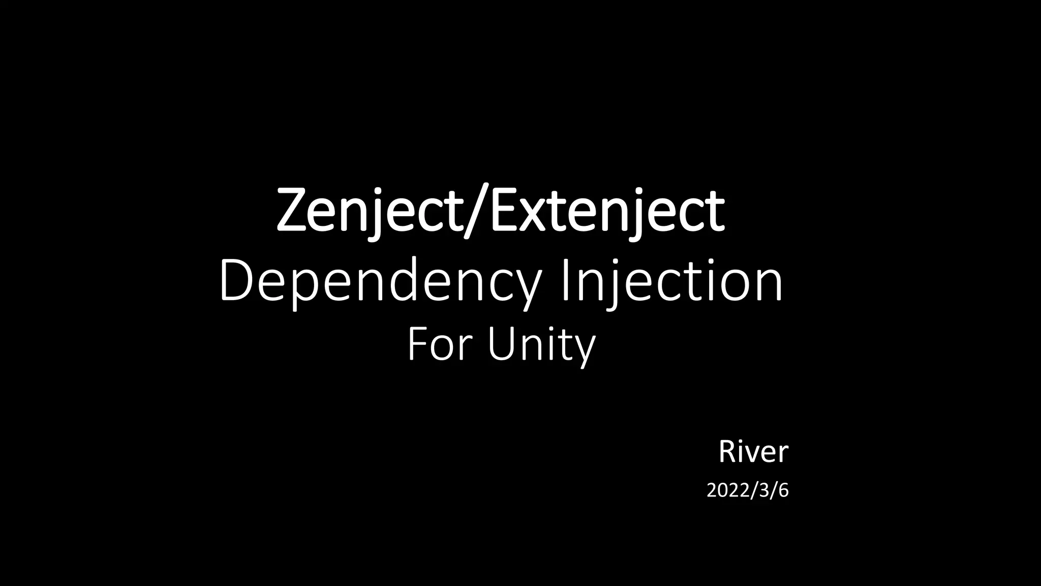 zenject extenject-intro | PPTX | Programming Languages | Computing